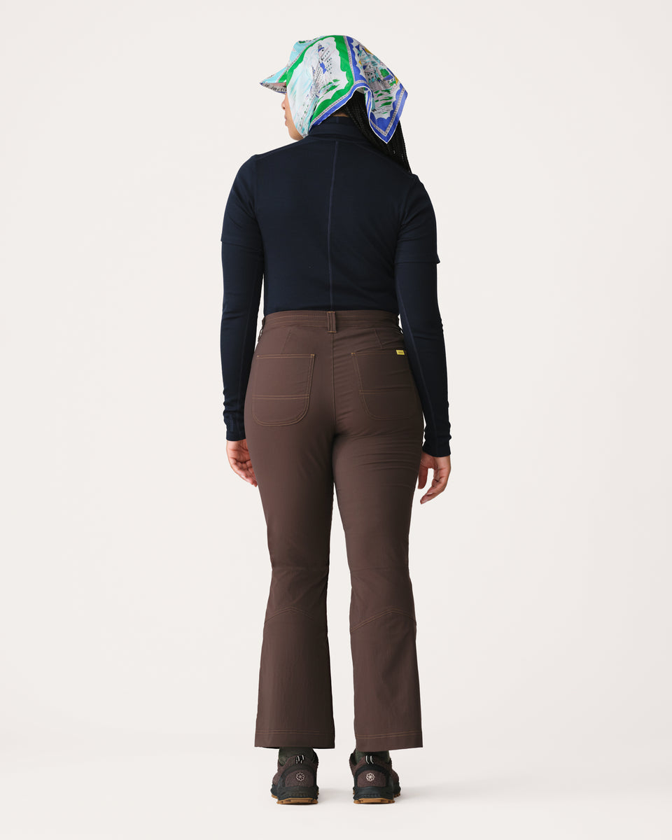 Kick Flare Trousers 01 - Garnet – Hikerkind